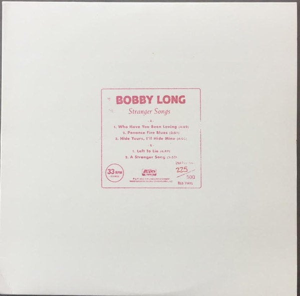 Bobby Long ‎– Stranger Songs 10" EP | Revived Audio New & Preloved ...